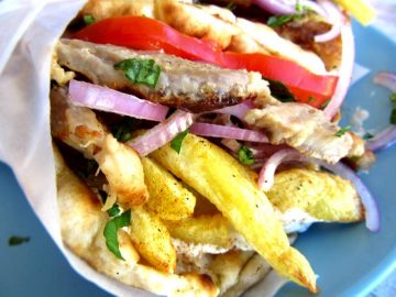 Greek Marinated Pork Gyros Recipe With Homemade Tzatziki - Real Greek ...