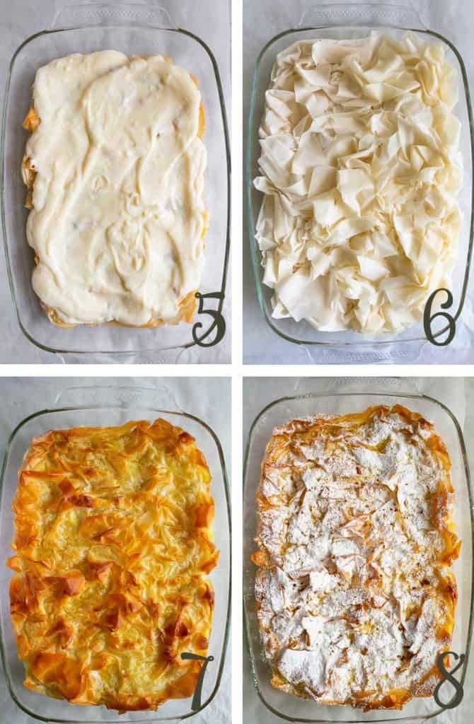 Bougatsa - Crispy Filo Pastry Filled With Warm Custard Cream - Real ...