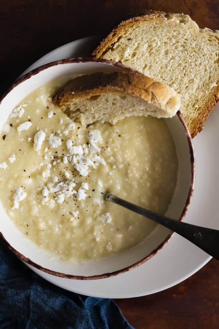 Trahana Soup With Feta Cheese (thick and creamy) - Real Greek Recipes